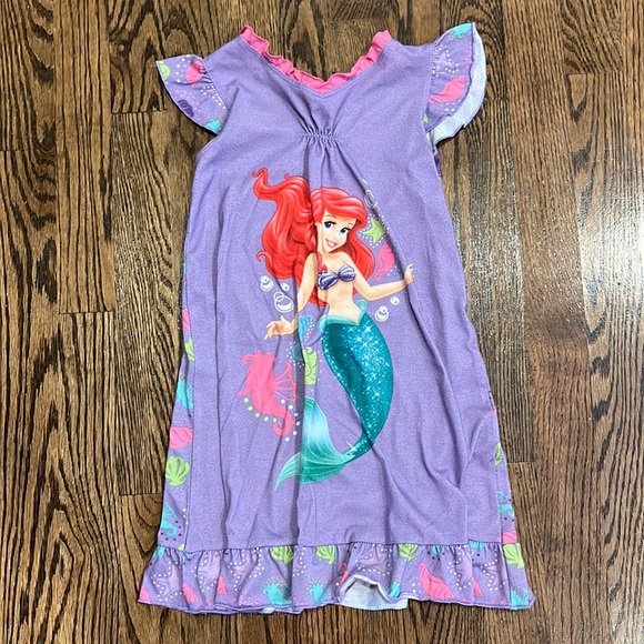 Disney | Pajamas | Disney Little Mermaid Little Girls Nightgown Pajamas ...